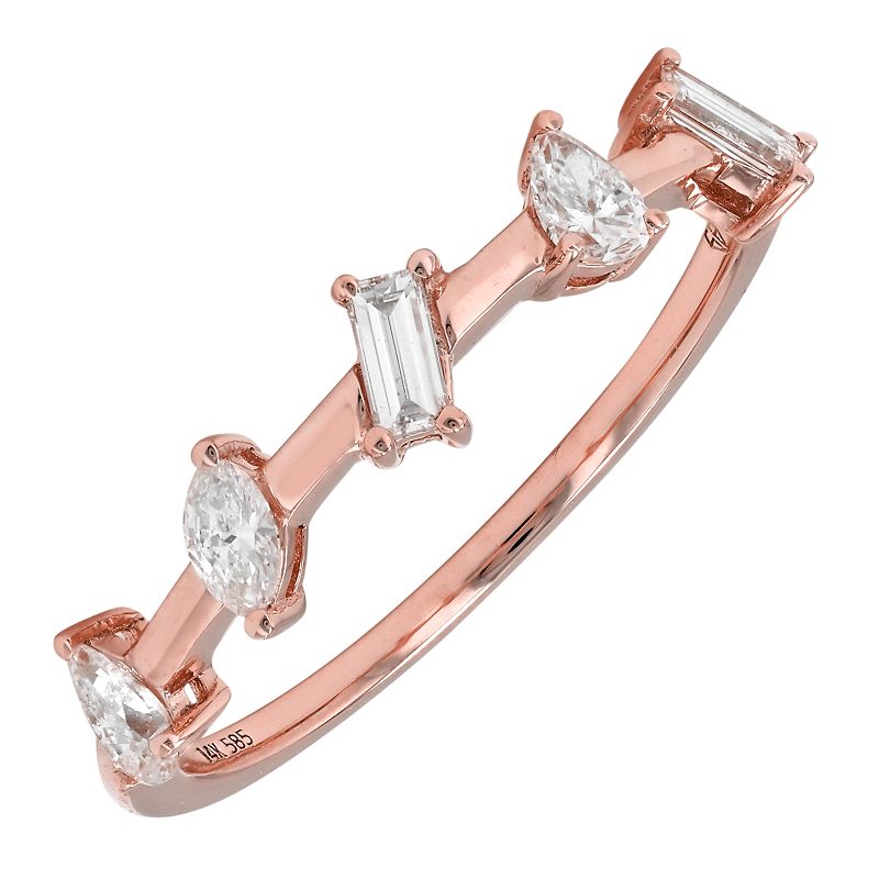 Mixed Shape Diamond Ring – Velvet Box Jewels